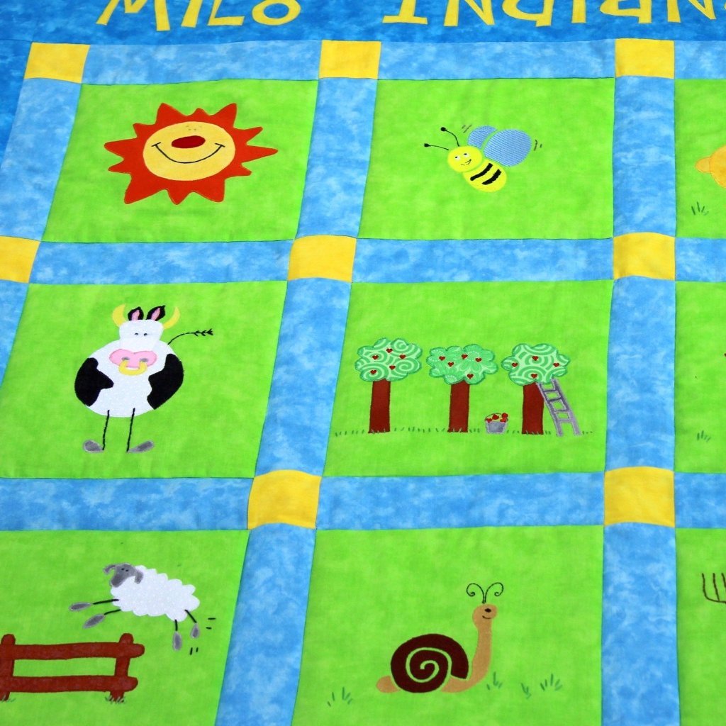 Personalised Farm Animals Quilt | Littler Quilts
