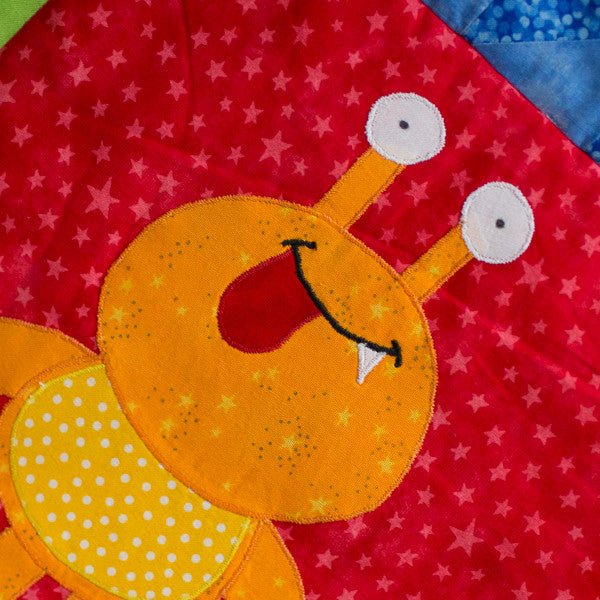 Custom Made Personalised Space Aliens Quilt | Littler Quilts