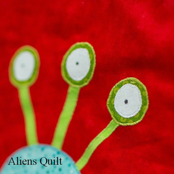 Custom Made Personalised Space Aliens Quilt | Littler Quilts