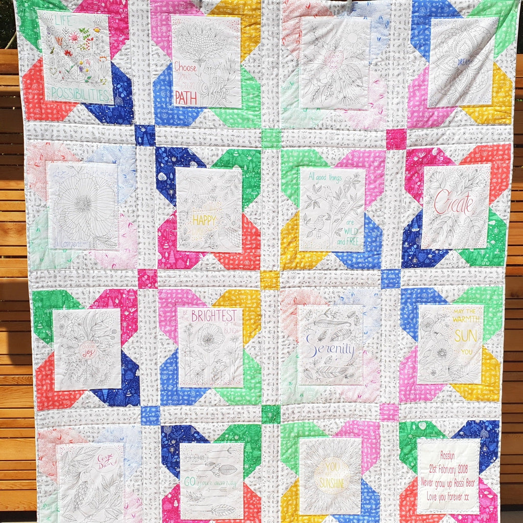 Custom Made Words of Wisdom Quilt | Littler Quilts
